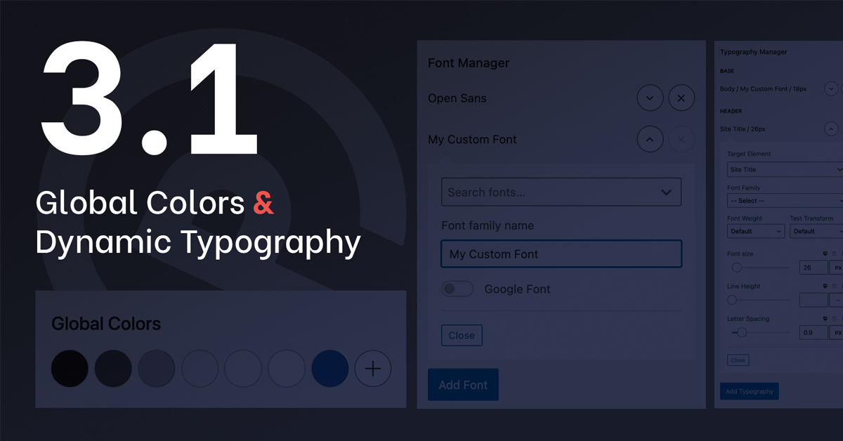 GeneratePress 3.1 - Global Colors & Dynamic Typography - GeneratePress